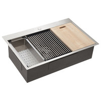 30-inch Drop In Kitchen Sink 18 Gauge Single Bowl Kitchen Sink ...