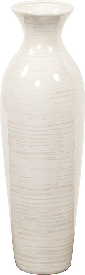 Iridescent White Ceramic Vase - Transitional - Vases - by HedgeApple ...