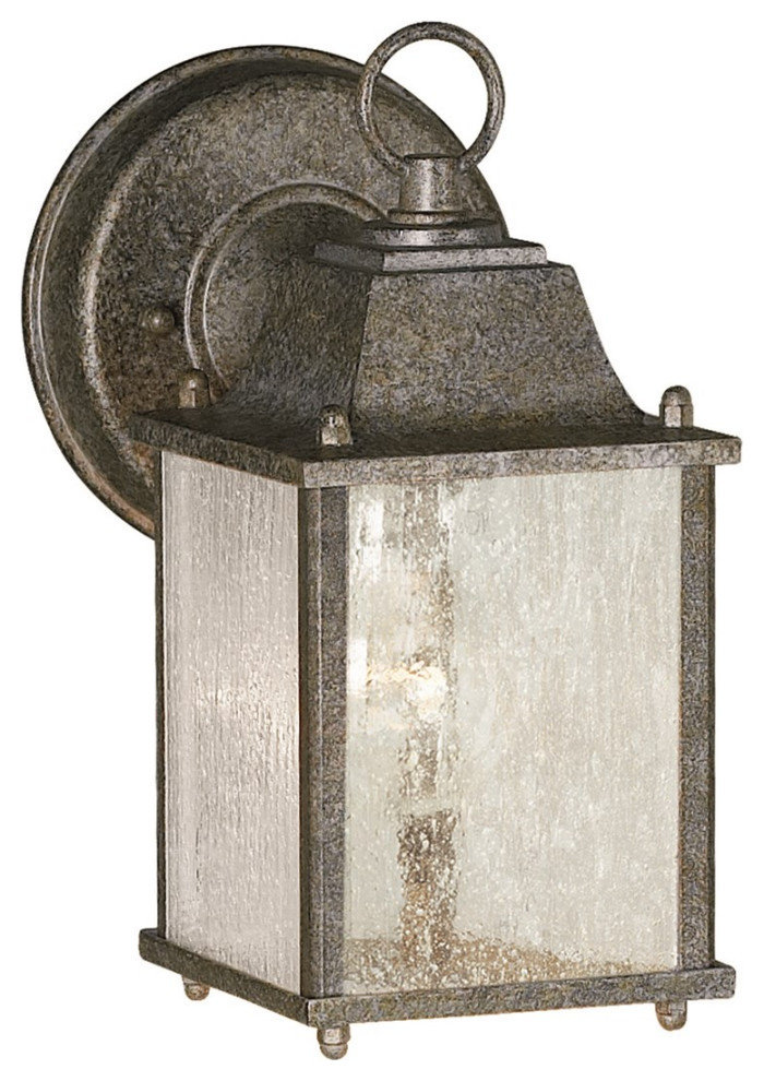 Forte 1-LT Cast Aluminum Outdoor Lantern 1755-01-59, River Rock ...