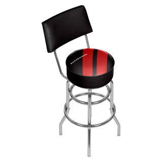 Dodge Bar Swivel Bar Stool With Back, Big Stripe - Contemporary - Bar ...