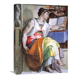"The Erythraean Sibyl" Stretched Canvas Giclee by Michelangelo, 17"x22 ...