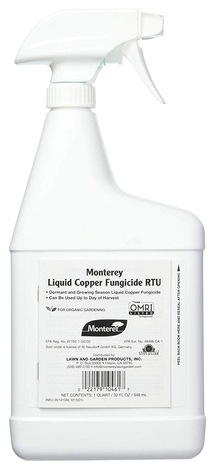 Monterey LG3154 Liquid Copper Fungicide RTU, 32 Oz, 32 Oz - Gardening ...
