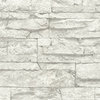Textured Wallpaper Stone Wall, 707116, One Roll - Farmhouse - Wallpaper - by Euro Home Decor | Houzz