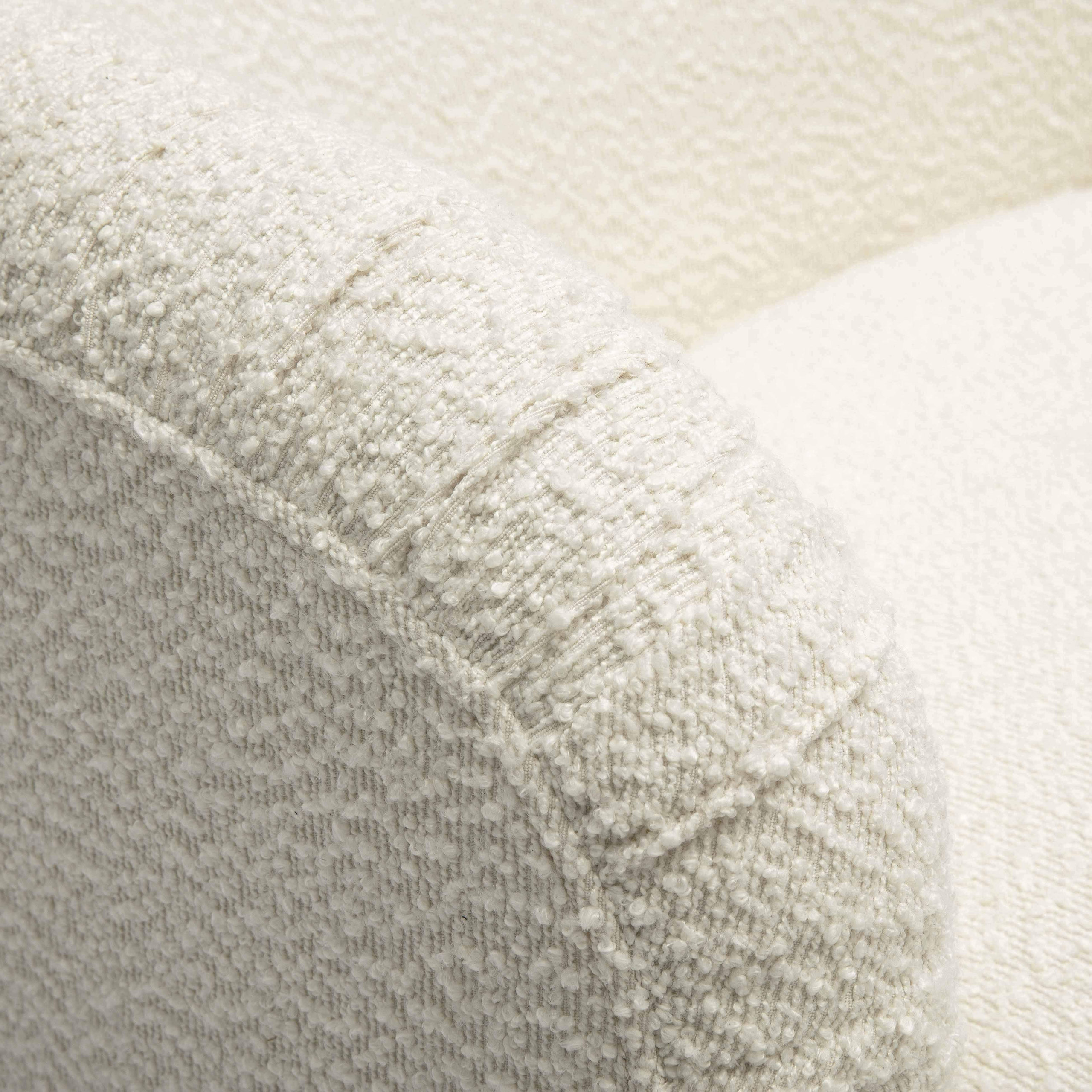 Pamela Cream Boucle Tassel Lounge Chair Cream - Traditional - Armchairs ...