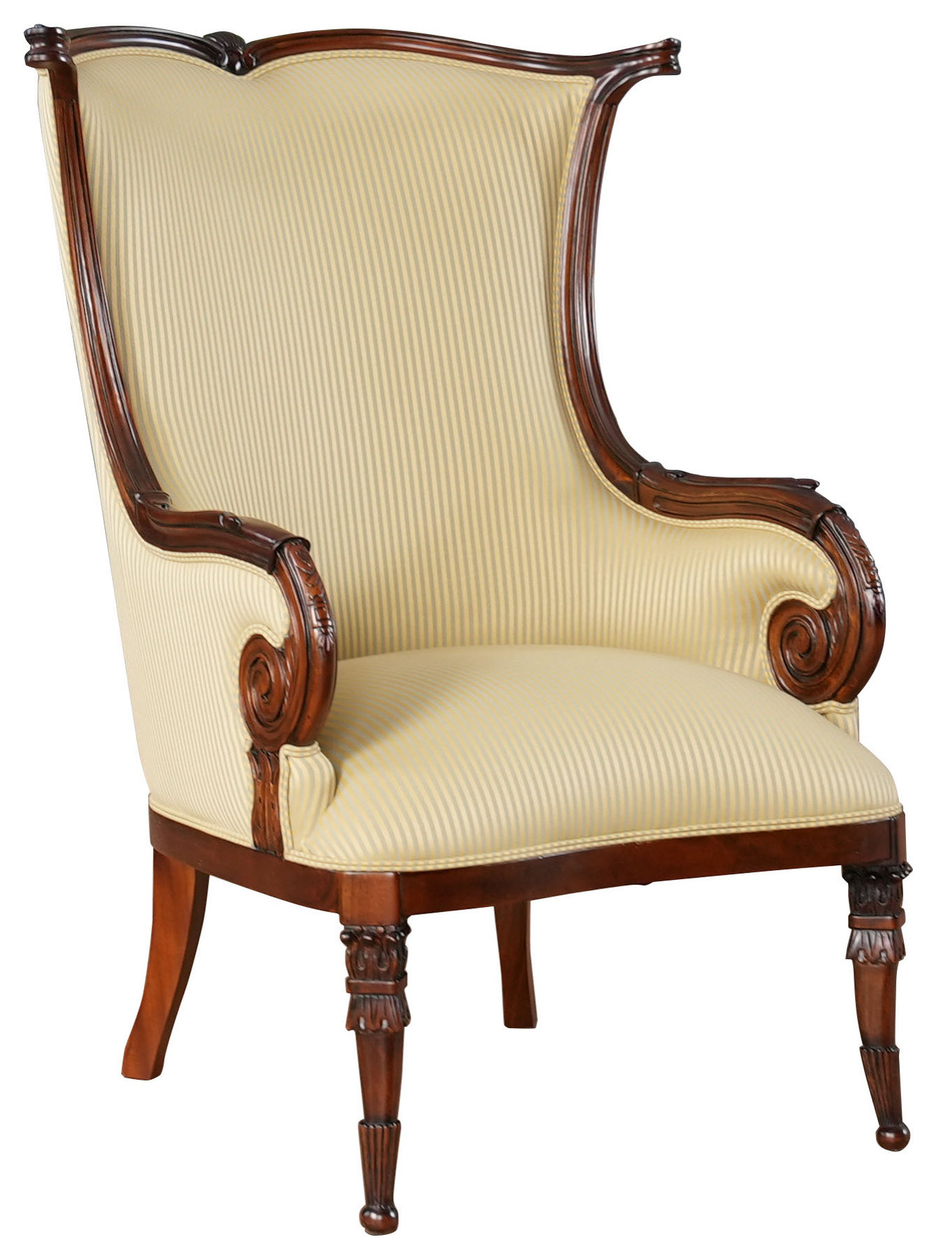 American Fireside Chair - Traditional - Armchairs And Accent Chairs ...