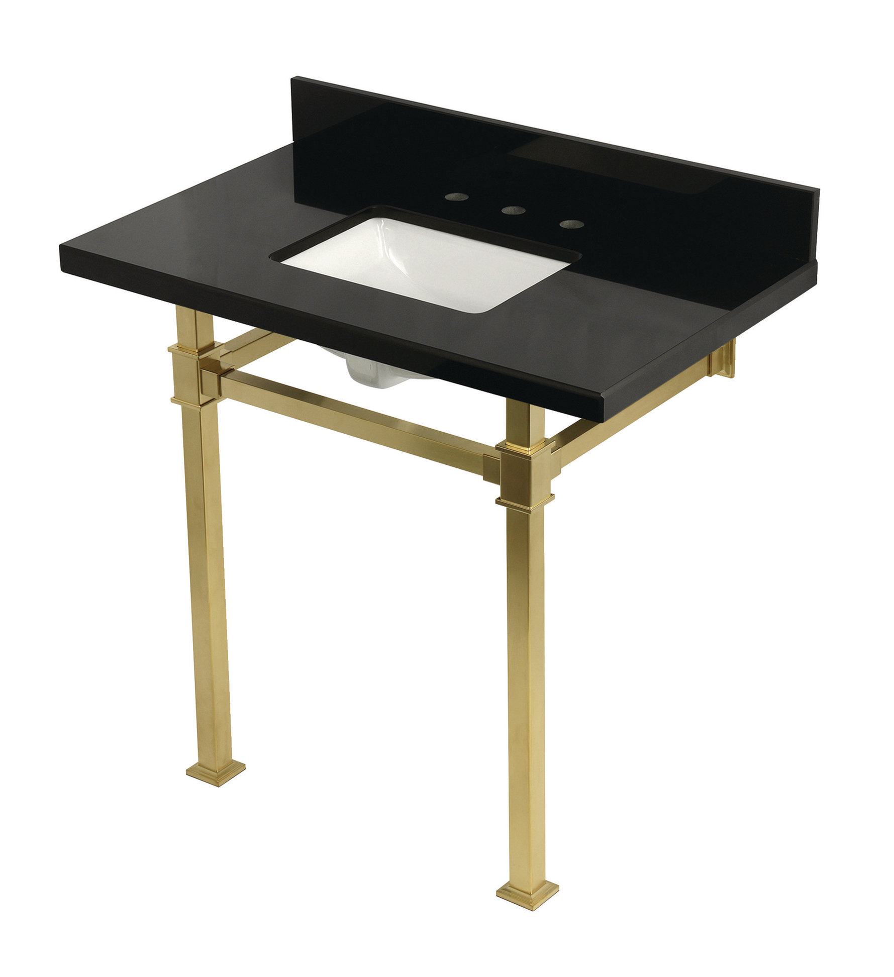 Kingston Brass KVPK36KSQ Monarch 36" Rectangular Granite - Contemporary ...