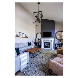 Moody Modern Design - Beach Style - Living Room - Denver - by Angela ...