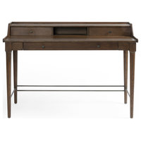 Moreau Writing Desk-Dark Toasted Oak - Midcentury - Desks And Hutches ...