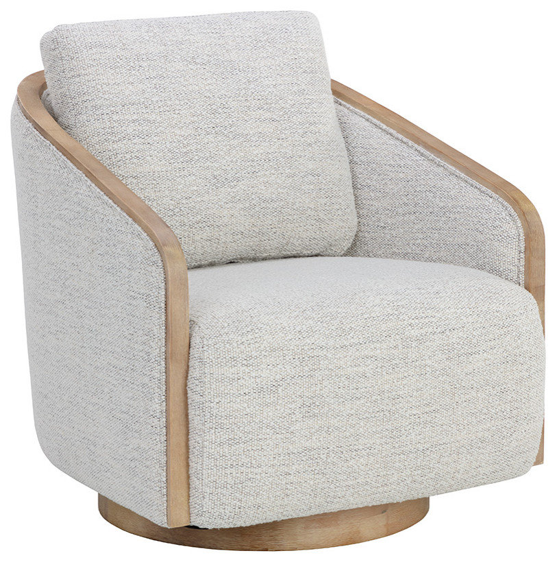 Tasia Swivel Lounge Chair - Transitional - Armchairs And Accent Chairs ...