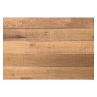 5" x 48" Thermo Treated Brown Rustic Wood Large Wall Plank Set ...