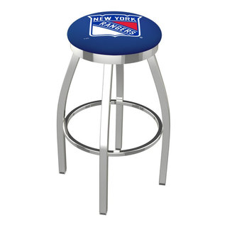 Holland L8C2C New York Rangers 36" Swivel Bar Stool - Chrome ...