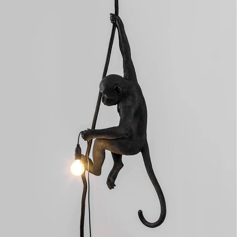 Monkey Hanging Lamp - Eclectic - Pendant Lighting - by AFB Decor | Houzz
