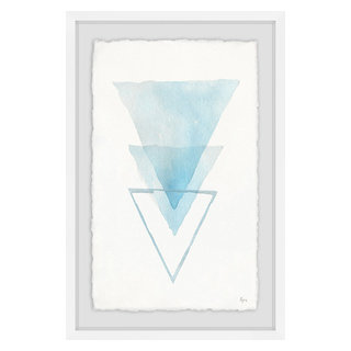 "Inverted Iceberg" Framed Painting Print, 24"x36" - Contemporary ...