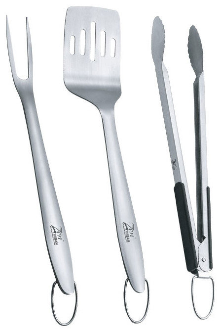 3 Piece Barbeque Grill Tool Set - Grill Tools & Accessories - by ...