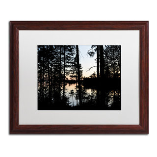 Nicole Dietz 'Sunset Through The Trees' Matted Framed Art, 20"x16 ...