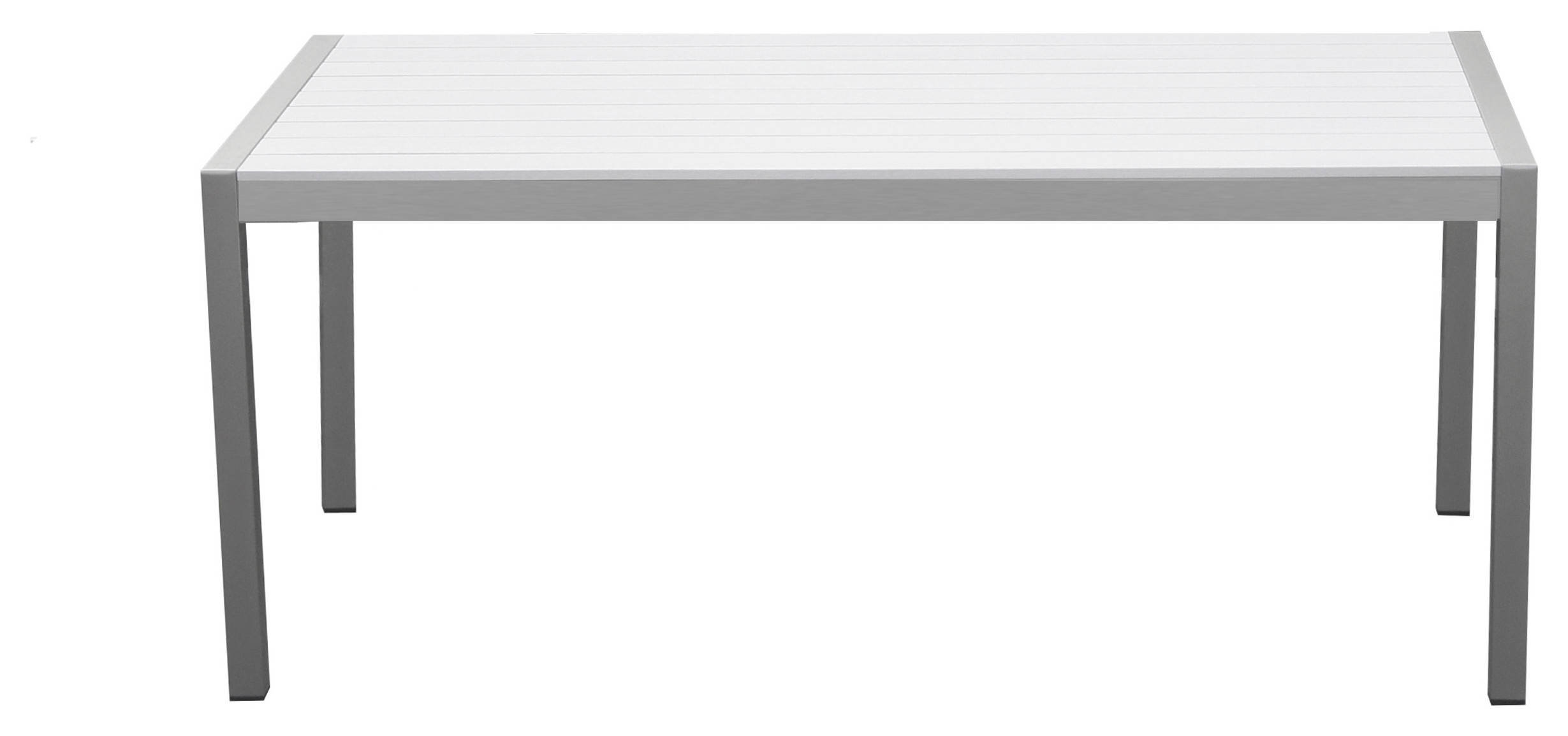 Lenny 71" Dining Table, Gray - Transitional - Outdoor Dining Tables ...