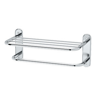 Spa Rack Towel Holder, Chrome - Contemporary - Towel Racks & Stands ...