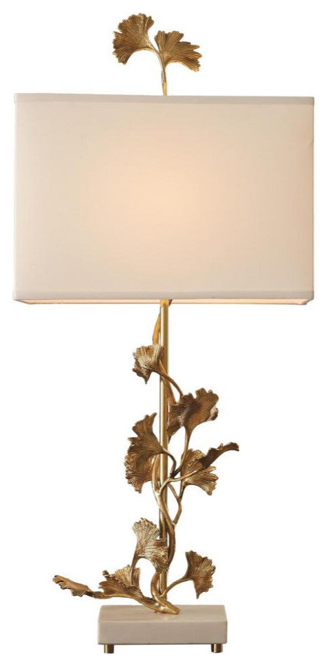 Ginkgo Brass Table Lamp - Contemporary - Table Lamps - by Lighting ...
