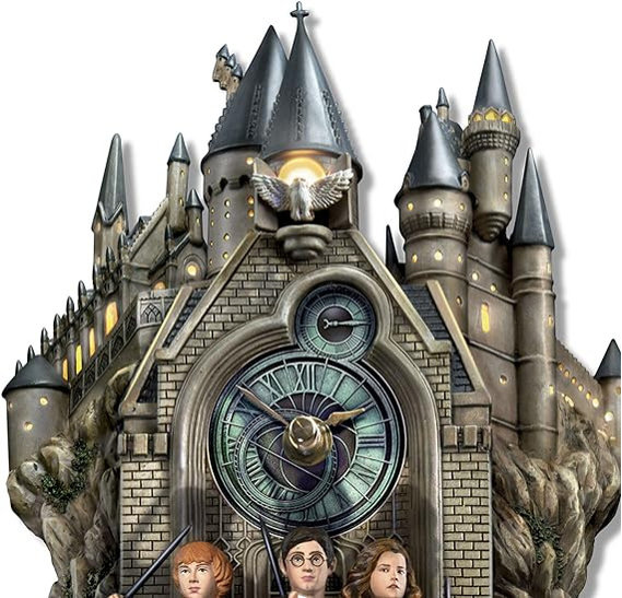Harry Potter Hogwarts Wall Clock with Lights Music and Motion ...
