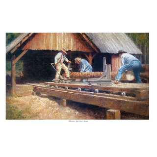 Paul Leighton "Millworkers" High Desert Museum Art Print, 30"x45 ...
