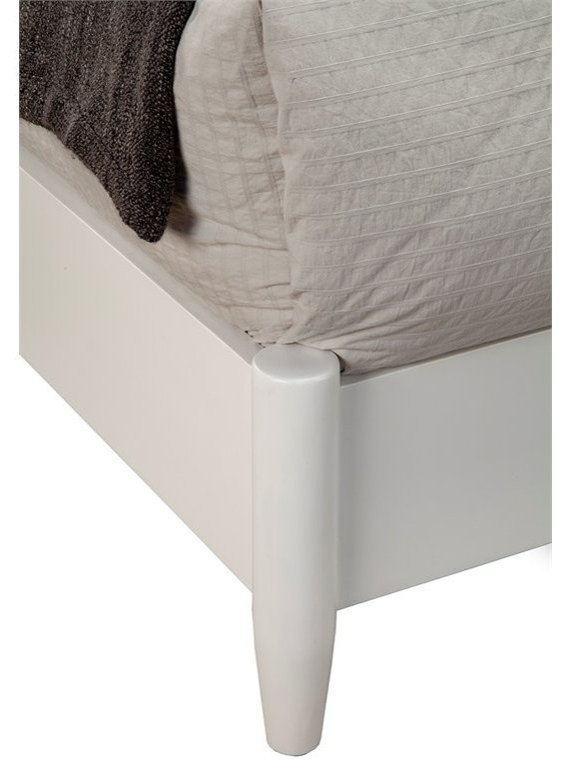Alpine Furniture Flynn Standard King Wood Bed with Slat Back Headboard ...