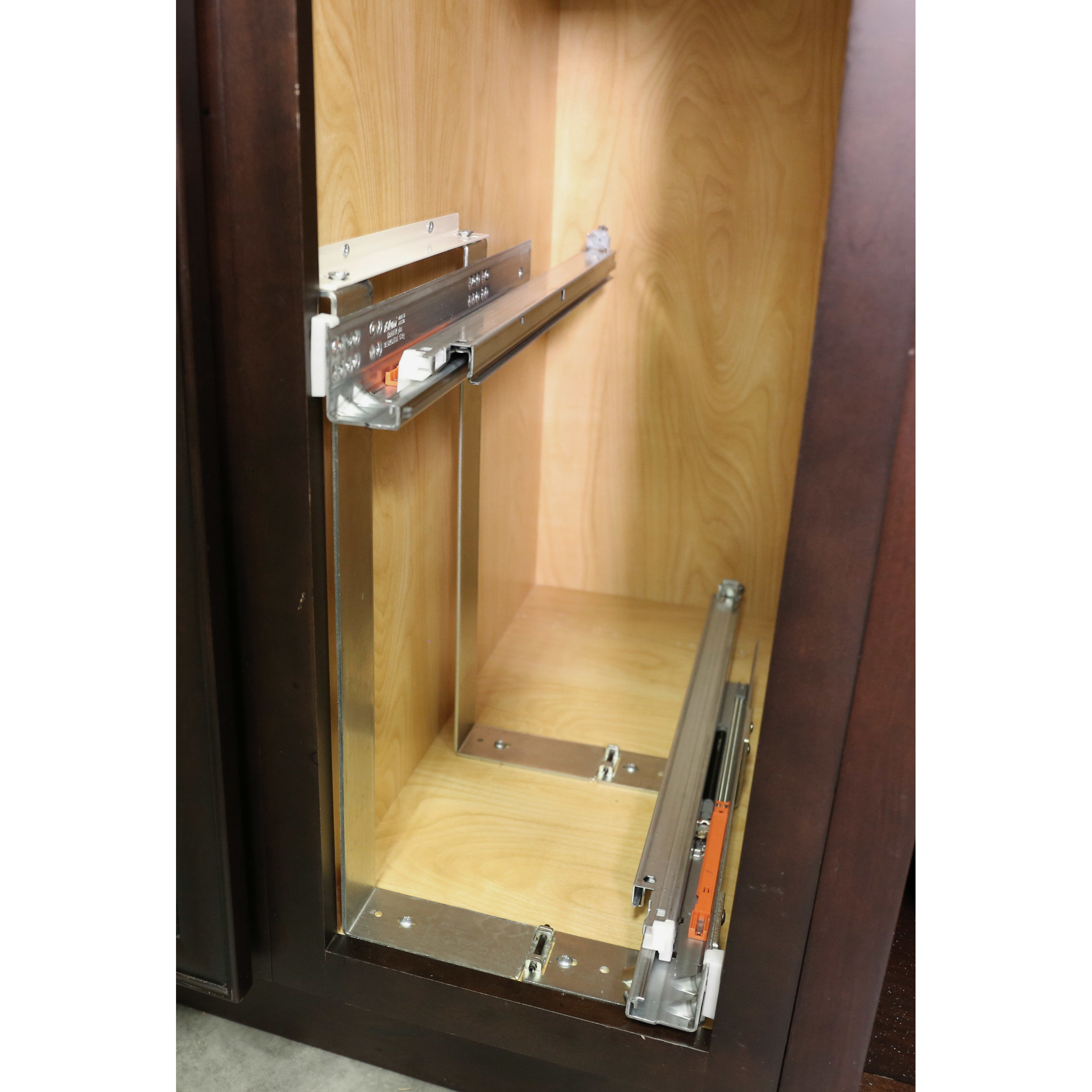 Wood Base Cabinet Utility Pull Out Organizer With Soft Close, 6.25 ...