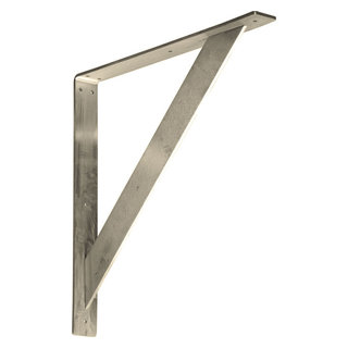 2"x20"x20" Traditional Steel Bracket, Hammered Black, 2Wx18"Dx18"H ...