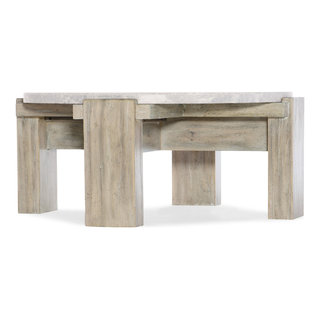 Amani Round Cocktail Table - Farmhouse - Coffee Tables - by HedgeApple ...