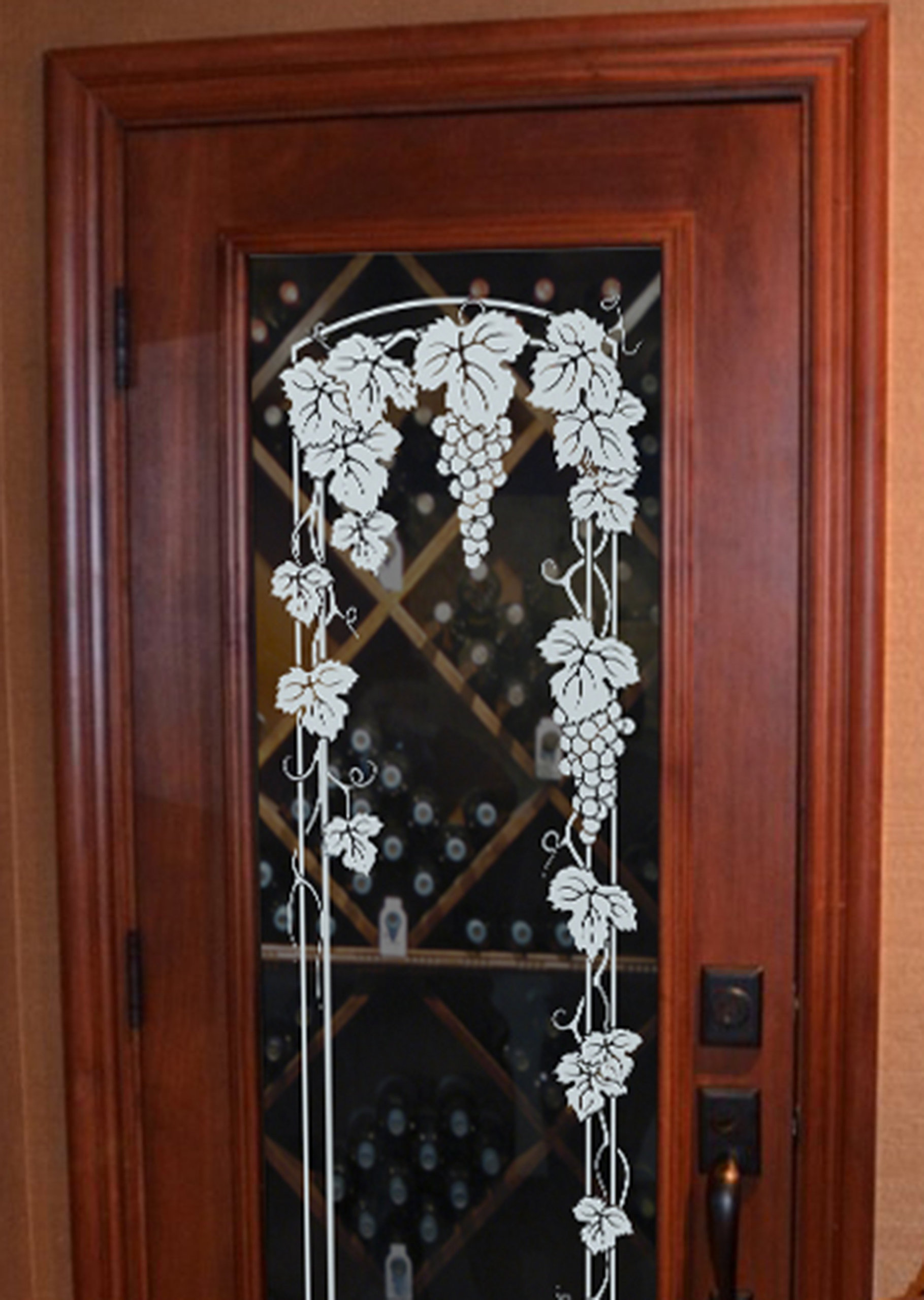 Wine Door - Vineyard Grapes Trellis - Primed - 28" x 80" - Book/Slab ...