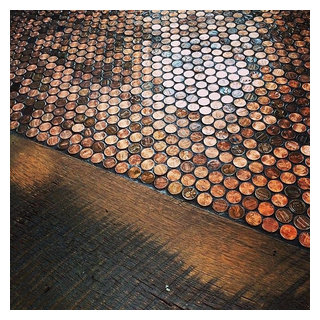 Penny Floor - Rustic - Entry - New York - by User | Houzz AU
