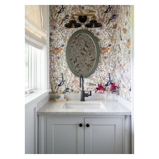 Modern Farmhouse New Construction - Country - Powder Room - Boston - by ...