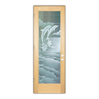Front Door - Dolphins Leaping - Fiberglass Smooth - 30" x 80" - Book ...