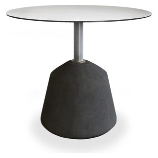 Exeter Side Table, Black Concrete - Industrial - Side Tables And End ...