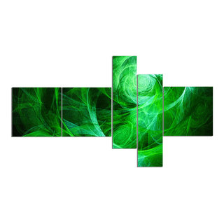 Green Stormy Sky Texture, Multipanel Abstract Canvas art print, 60"x32 ...