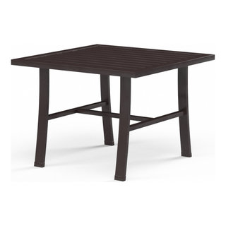 La Jolla Aluminum Made Square Outdoor End Table - Transitional ...