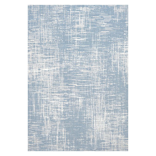 Mysterio 12189-505 Area Rug, Blue, 5'3"x7'7" - Contemporary - Area Rugs ...