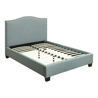Modus Geneva Full Ariana Platform Bed, Bluebird, Full - Transitional ...