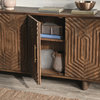 Holmes Four Door Mango Wood Sideboard, Brown - Transitional - Buffets And Sideboards - by Kosas ...