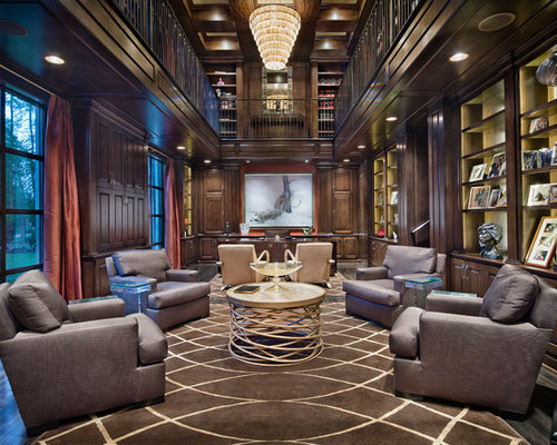 Two Story Home Library