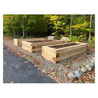 Driveway Raised Beds - Landscape - Portland Maine - by Tree and Stone ...