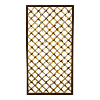 6'x3' Tall Traditional Bamboo Trellis - Asian - Garden Trellises - by ...
