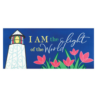Doormat Insert, Lighthouse John 8:12 - Beach Style - Doormats - by New ...