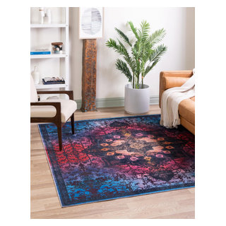 Unique Loom Renaissance Roma Area Rug, 7' 3 x 7' 3 Square ...