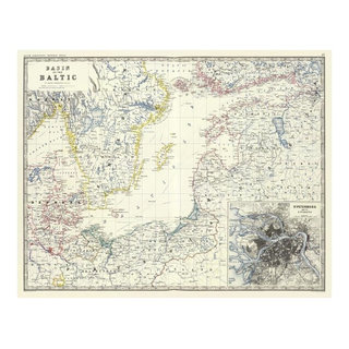 "Baltic, 1861" Digital Paper Print by Alexander Keith Johnston, 18"x15 ...