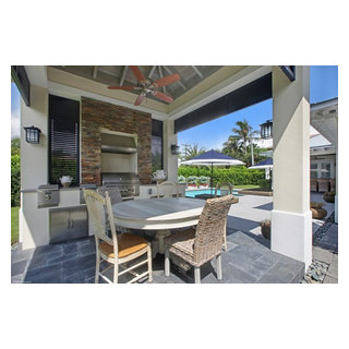 Anglo-Caribbean Home Coastal Community Architecture - Miami - by GE ...