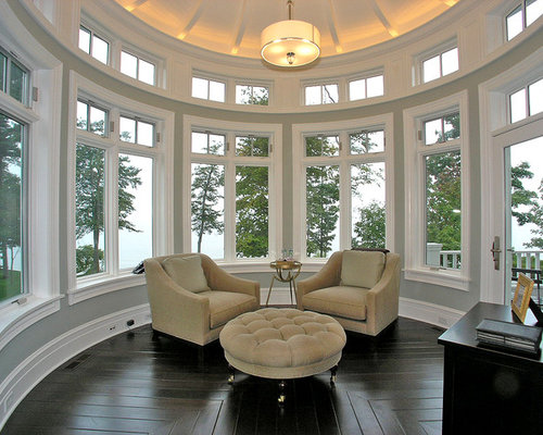 Houzz Living Room With A Turret
