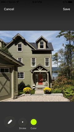 Trim/accents for Forest Green siding? | Houzz Forum