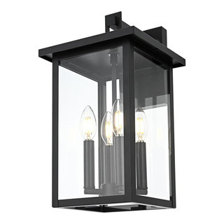 Elegant Lighting OD324W17 Sheridan 4 Light 17" Tall Outdoor Wall ...