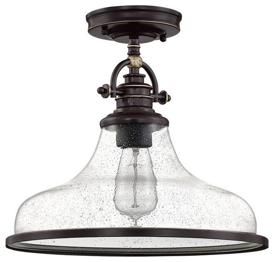1 Light Semi-Flush Mount-Palladian Bronze Finish - Ceiling - Semi-Flush ...