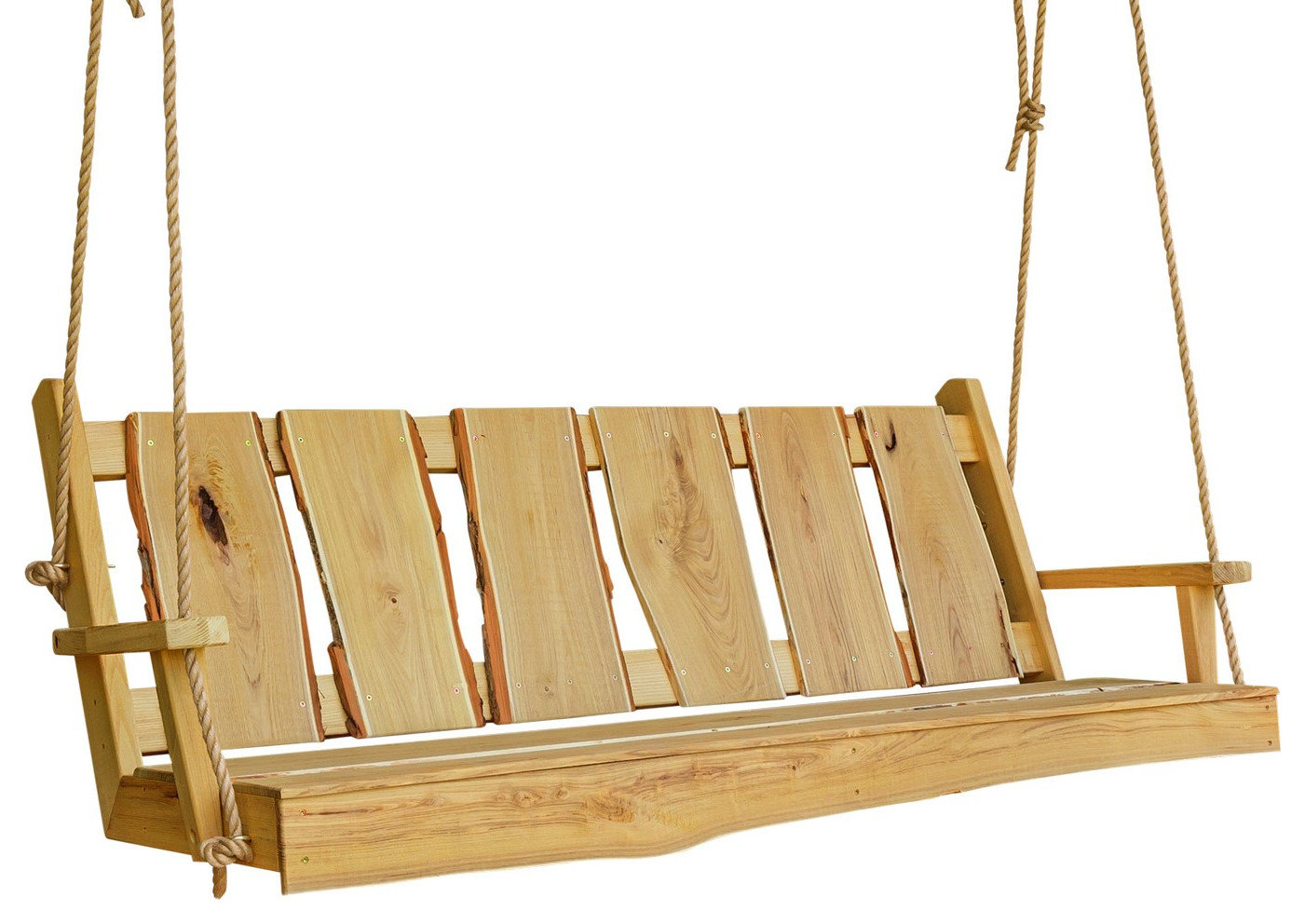 Live Edge Locust Timberland Porch Swing, 6 Foot - Rustic - Porch Swings ...